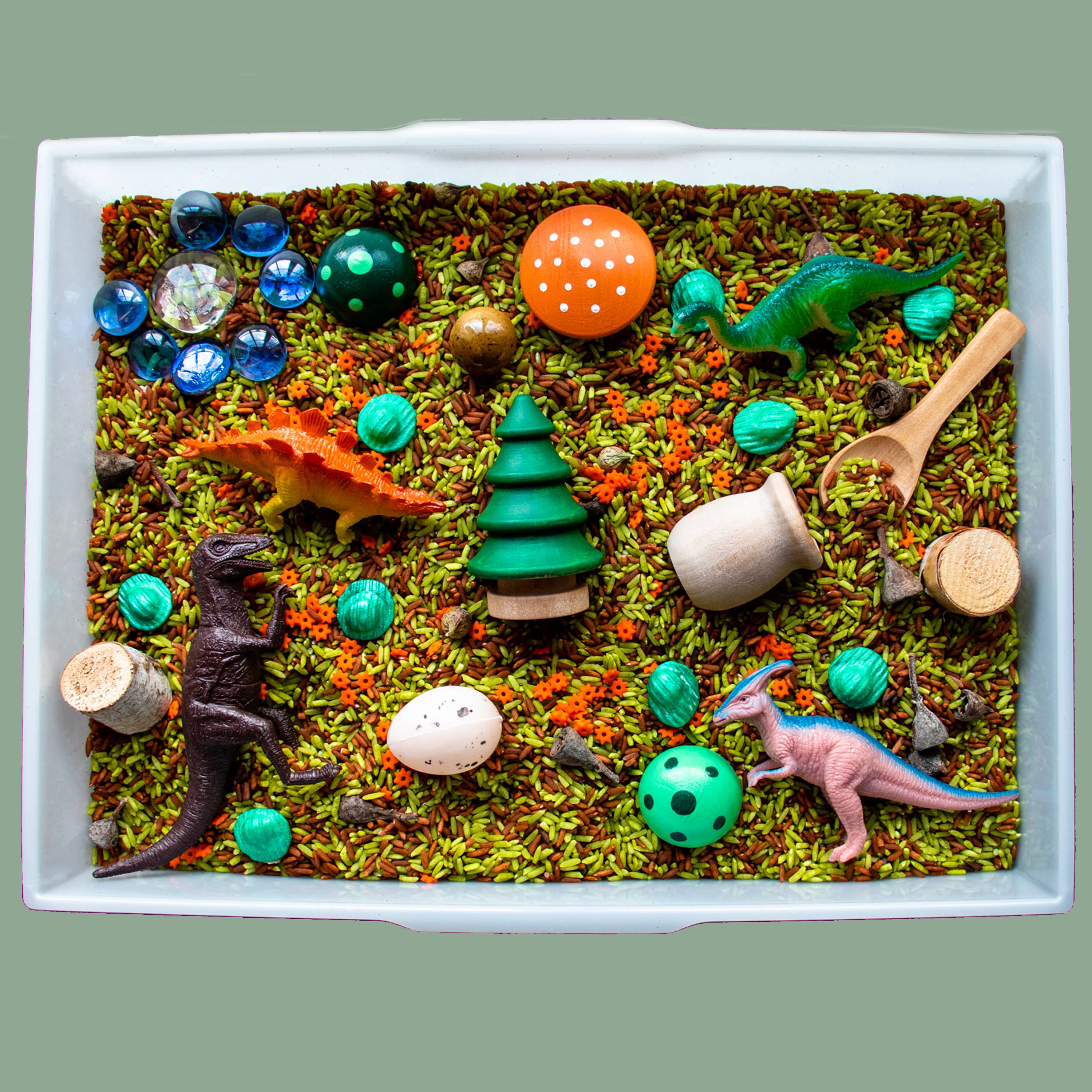 Dinosaur Sensory Bin – Kid To Kid Corner